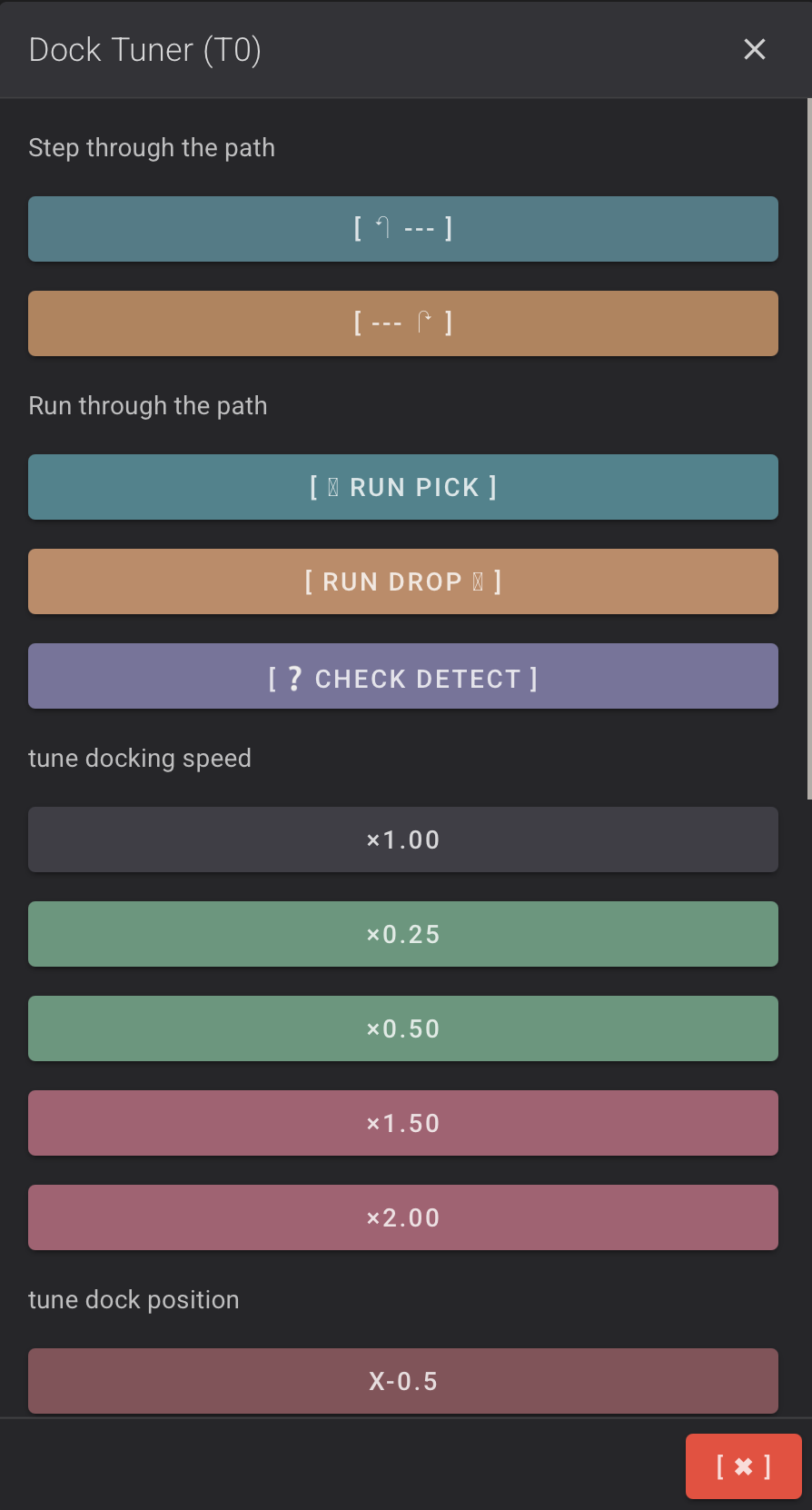 Dock Tuner - StealthChanger Docs